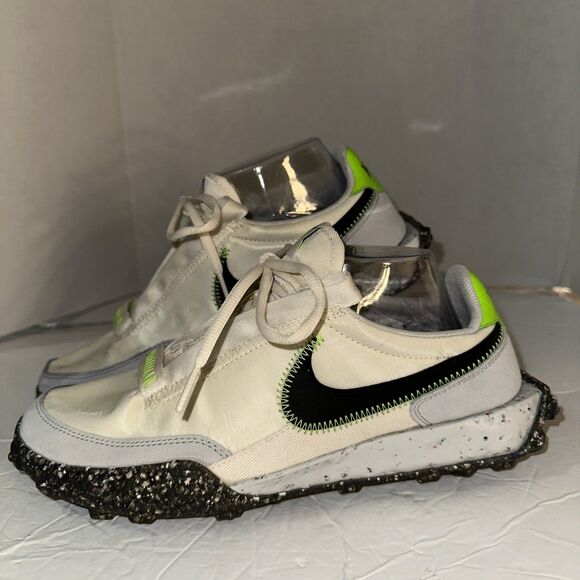 Nike | Shoes | Nike Waffle Racer Crater Pale Ivory Black Womens 85 ...